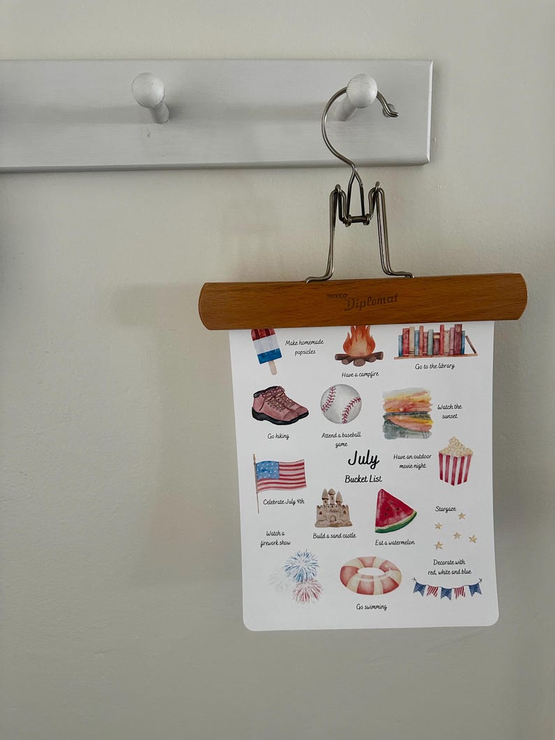 Digital July Bucket List - Etsy