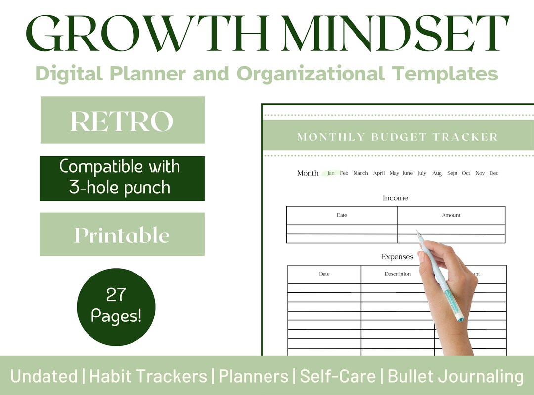 Green Sage Aesthetic Virtual Daily Planner Template, Weekly Planner ...