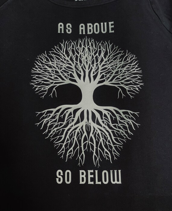 As Above so Below Tshirt / Witchcraft Shirt / Tree Roots / | Etsy