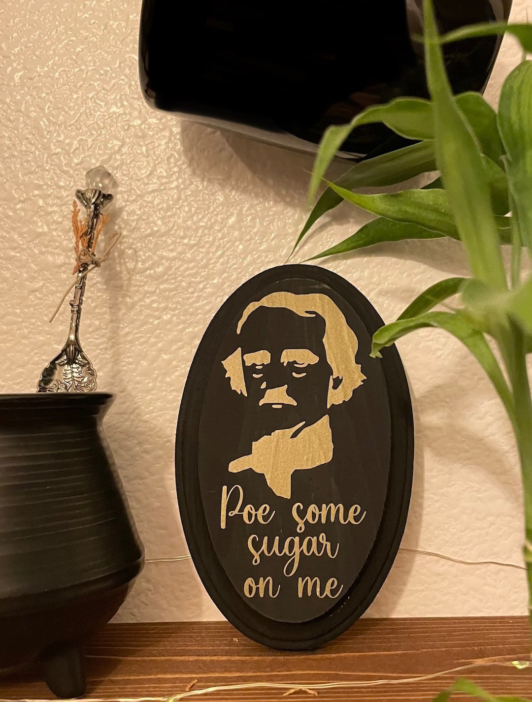 Edgar Allan Poe Sign / Poe Some Sugar on Me / Coffee Bar Sign /poe ...