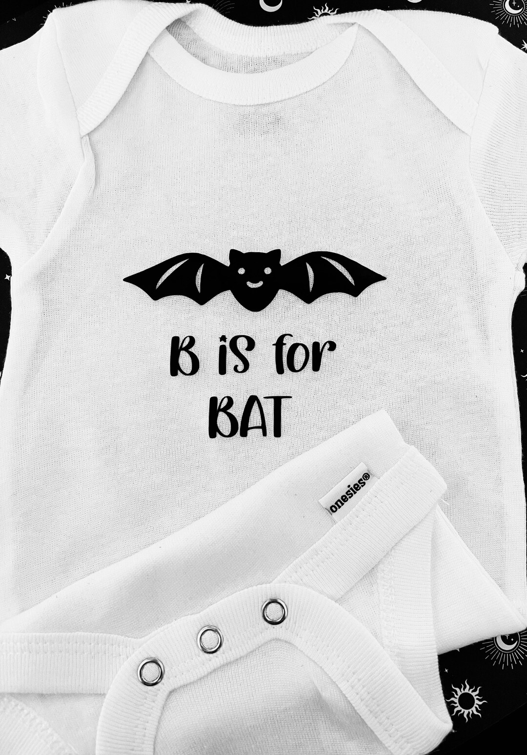 Vampire Baby Clothes / B is for Bat / Goth Baby Bodysuit / Gerber ...