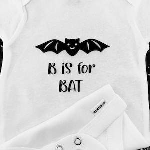 Vampire Baby Clothes / B is for Bat / Goth Baby Bodysuit / Gerber ...