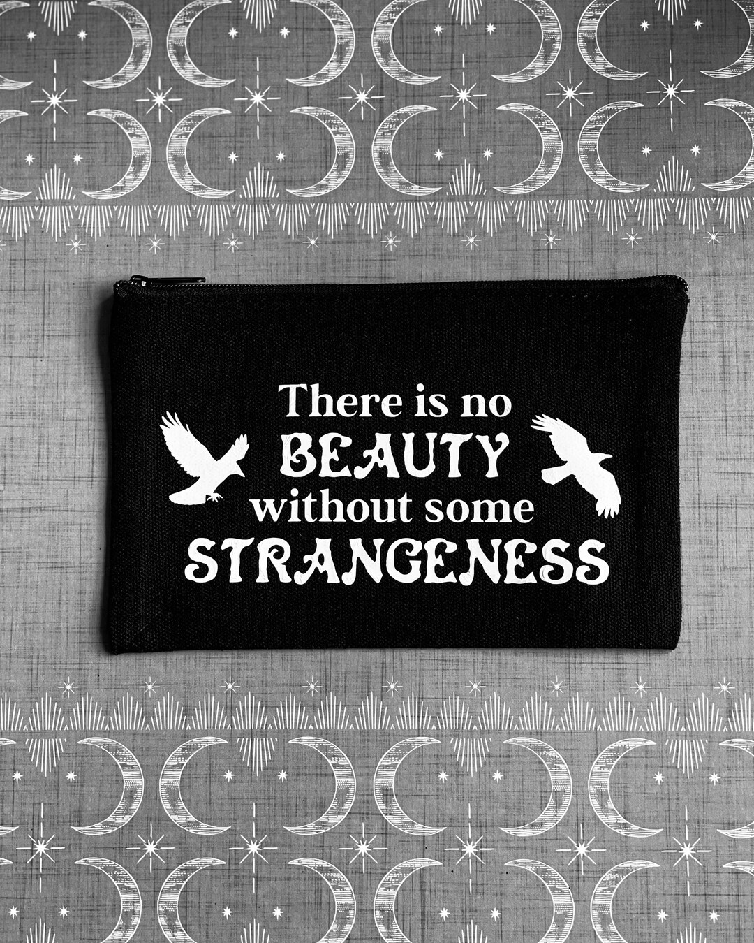Poe Makeup Bag Organizer / Edgar Allan Poe / Gothic Cosmetics Bag ...