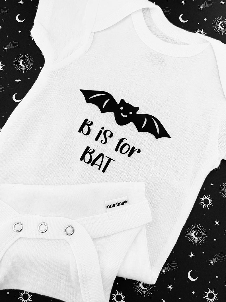 Vampire Baby Clothes / B is for Bat / Goth Baby Bodysuit / Gerber ...