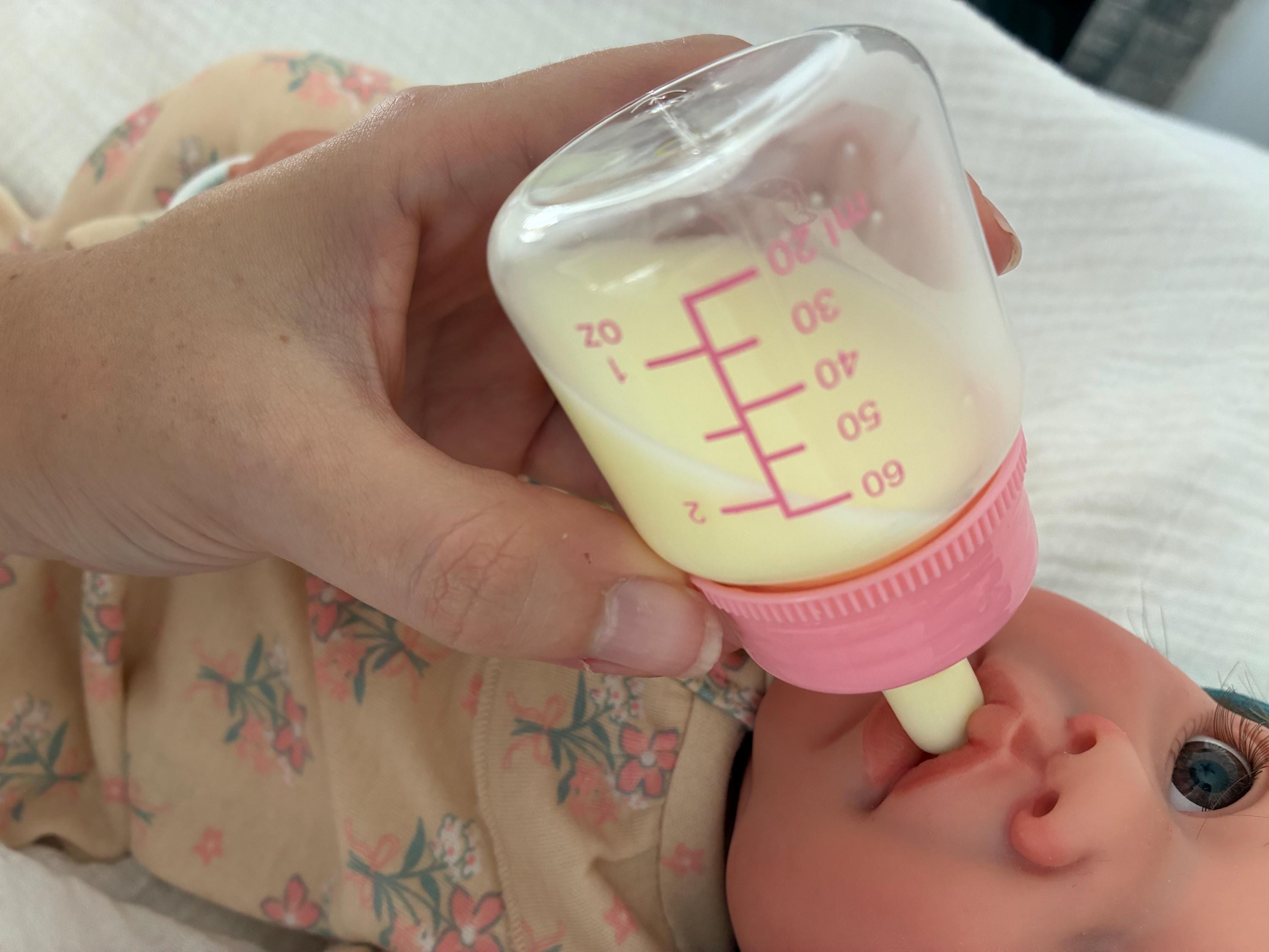 Faux Formula Fake Milk Bottle Sealed for Play Reborn Doll Accessories ...