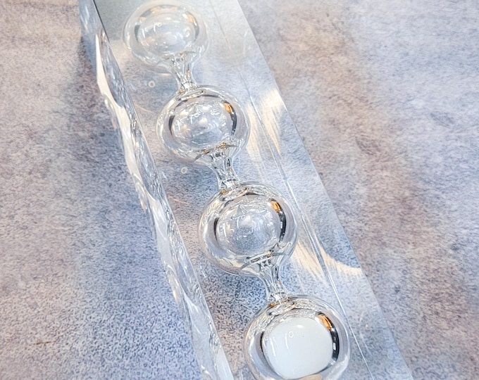 Mid-century Lucite 4 Bubble Hourglass – Retro Desk Decor – Hourglass ...