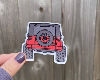 Red Truck Stickers - Etsy