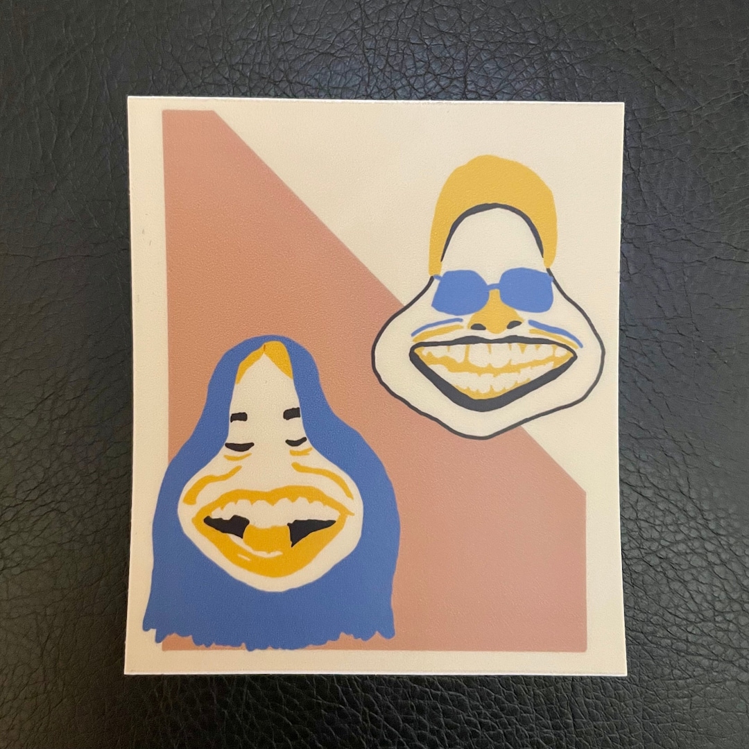 Distorted Heads Art Sticker - Etsy