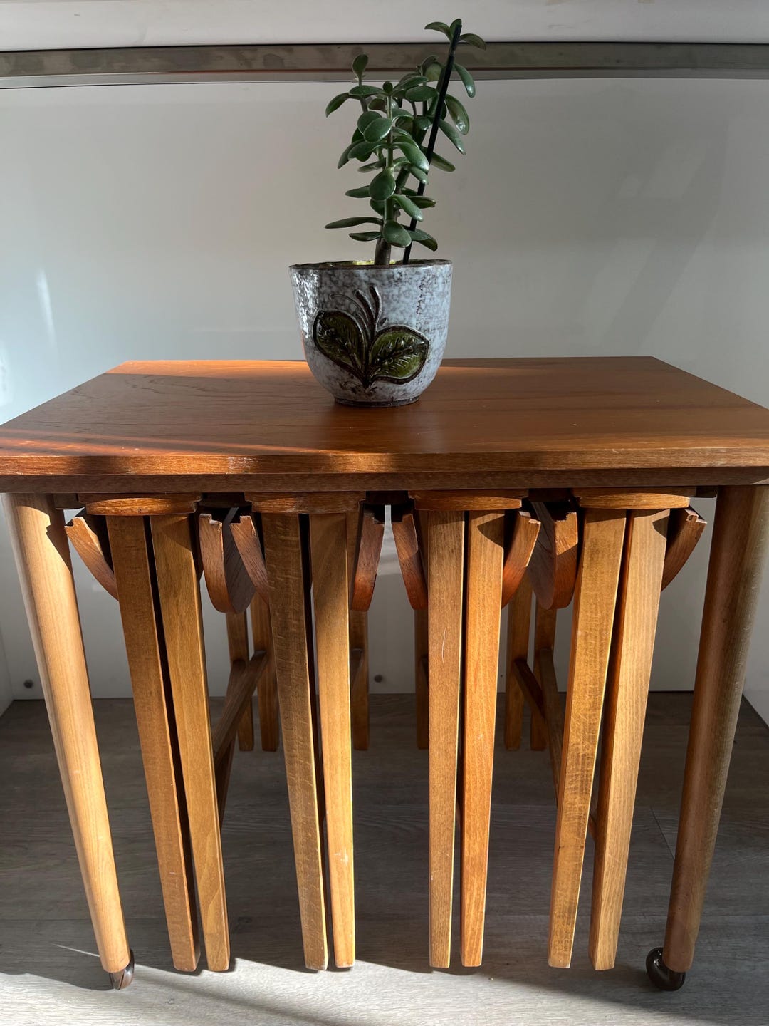 Mid-century Modern Danish Console Nest of Tables by Poul Hundevad ...
