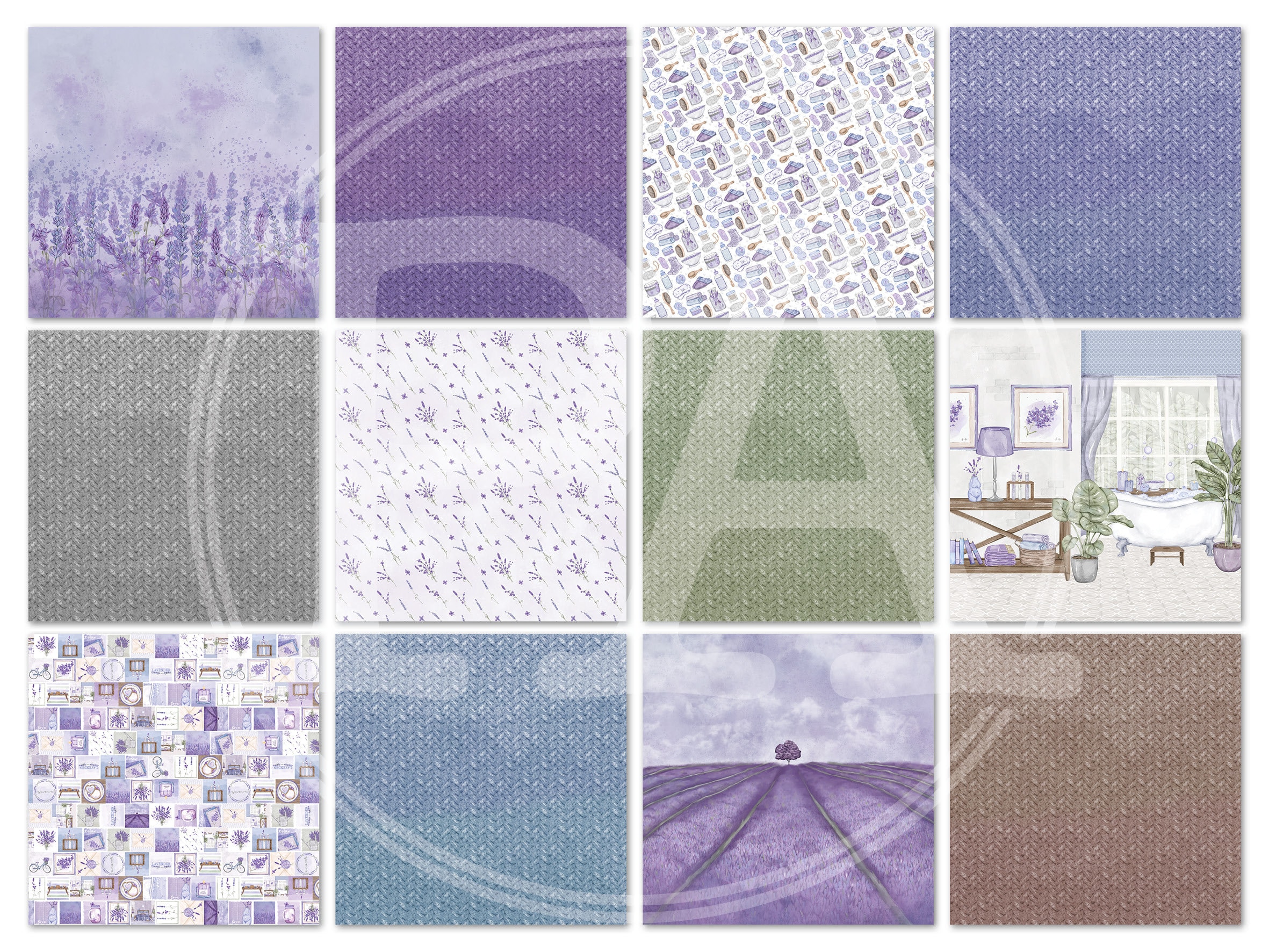 Watercolor Printable Scrapbooking Papers 12x12 - Etsy