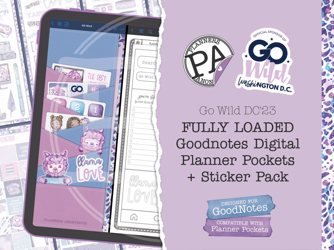 Fully Loaded Digital Goodnotes Planner Pocket Organizer & Sticker Pack ...