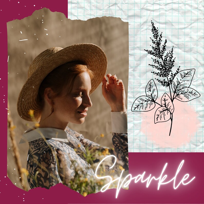 Canva Instagram Template - Maroon White Sketch for Business Account ...