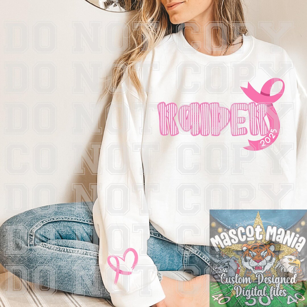 Raiders Pink Ribbon Stripe PNG Mascot, FREE Commercial Use License - Etsy