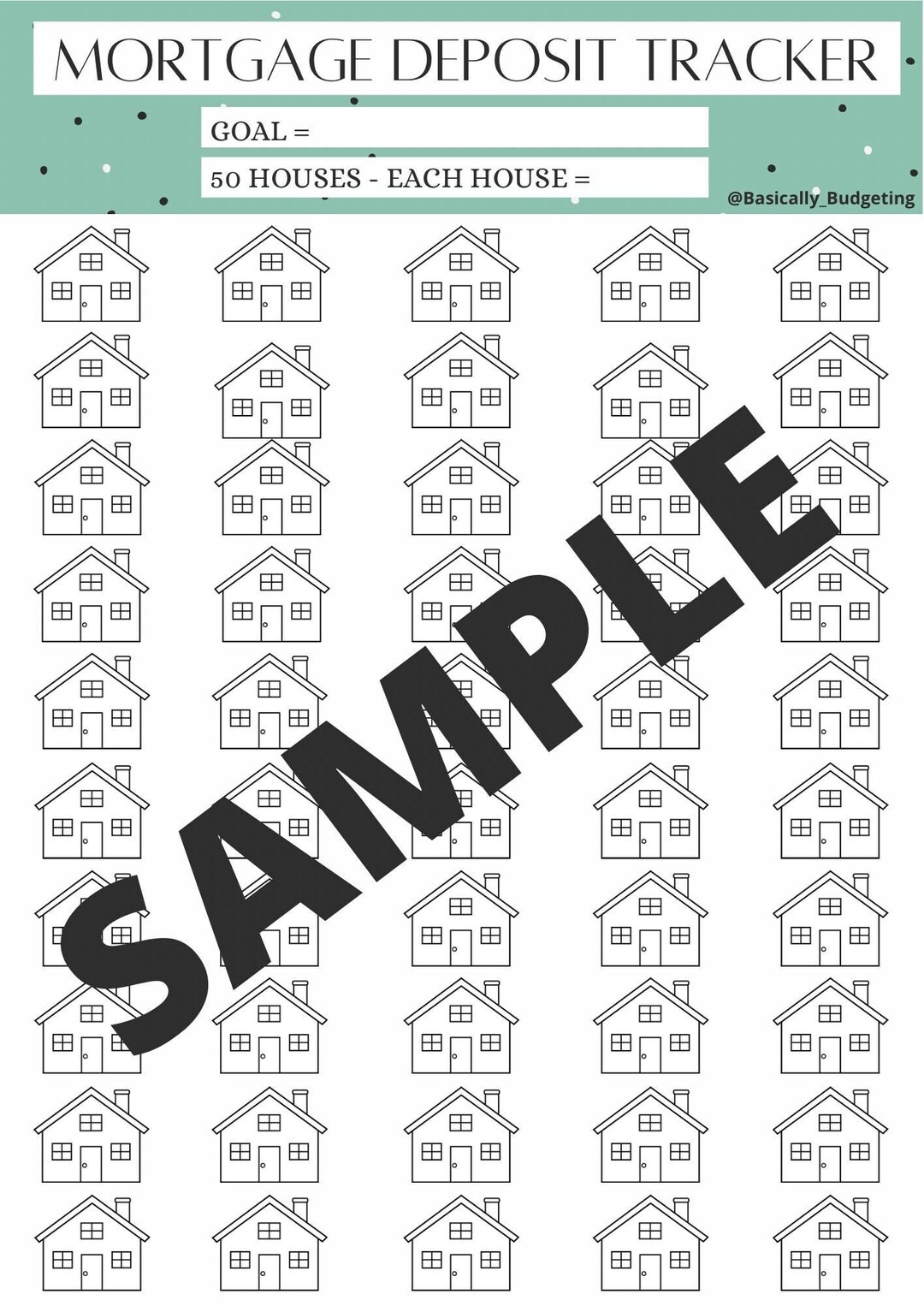 Mortgage Deposit Tracker Printable - Etsy
