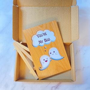 You're My Boo Punny Wood Card, Cute Cards, Birthday Card, Custom ...