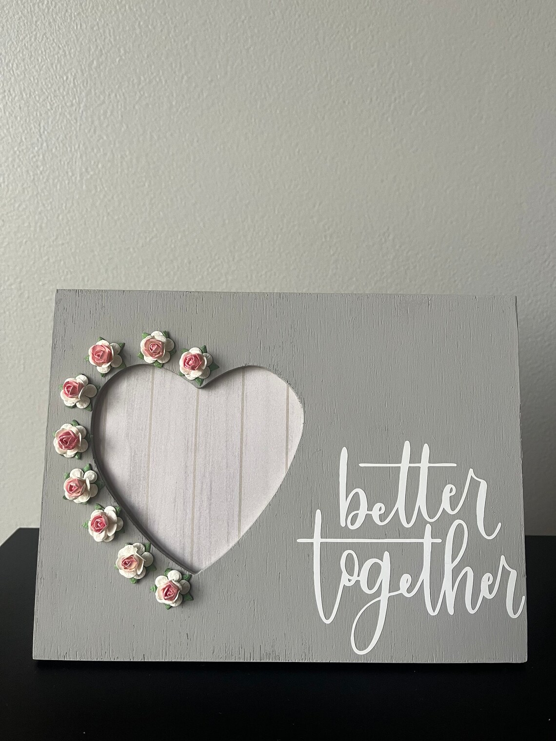Better Together Heart Picture Frame - Etsy