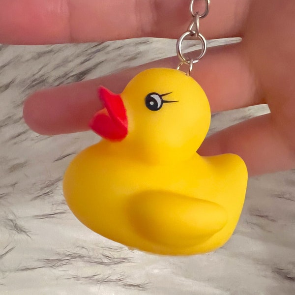 Rubber Duck Keychain - Etsy
