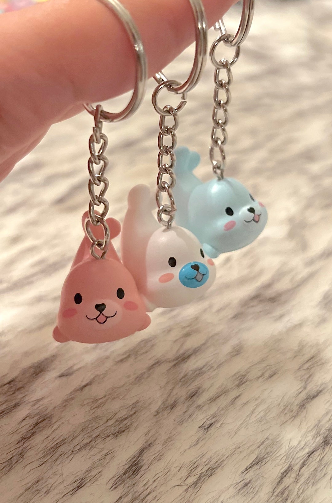 Baby Seal Keychain Ocean / Sea Animal / Seal Key Chain - Etsy