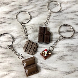 Chocolate Keychain Sweet Dessert Snack Charm - Etsy