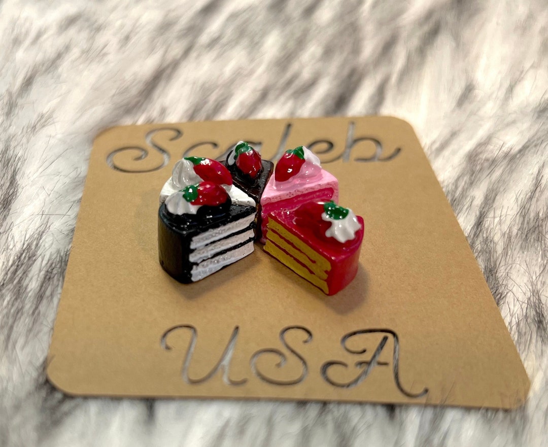 Cake Piece Magnet Set 5 Pieces Tiny Food/ Snack/ Sweet / Dessert ...