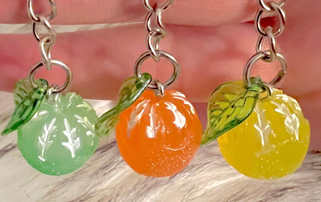 Tangerine/mandarin Keychain / Orange / Lemon / Lime Food/ Fruit ...
