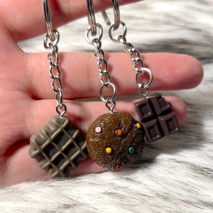 Chocolate Keychain Sweet Dessert Snack Charm - Etsy