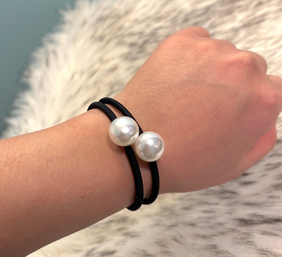 Pearl Hair Ties Adorable Big Pearl Hair Accessory - Etsy