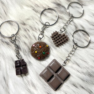 Chocolate Keychain Sweet Dessert Snack Charm - Etsy