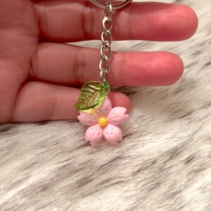Cherry Blossom Keychain Adorable Sakura Key Chain Nature/flower/flower ...