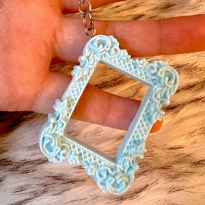 Mini Venetian Frame Keychain Photo Frame Keychain in Pink, Light Pink ...