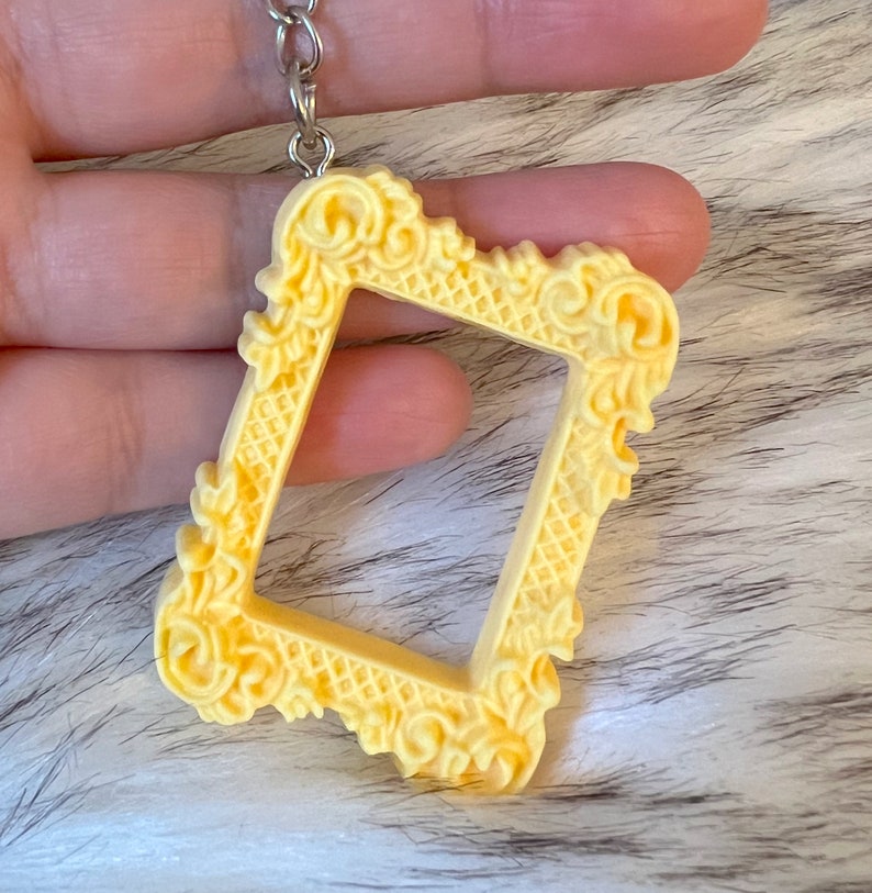 Mini Venetian Frame Keychain Photo Frame Keychain Pink / - Etsy