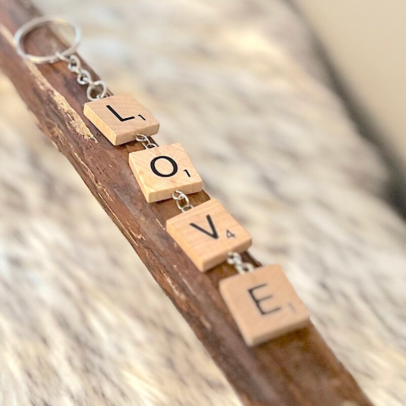 Alphabet Keychain - Etsy