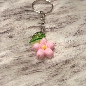 Cherry Blossom Keychain Adorable Sakura Key Chain Nature/flower/flower ...