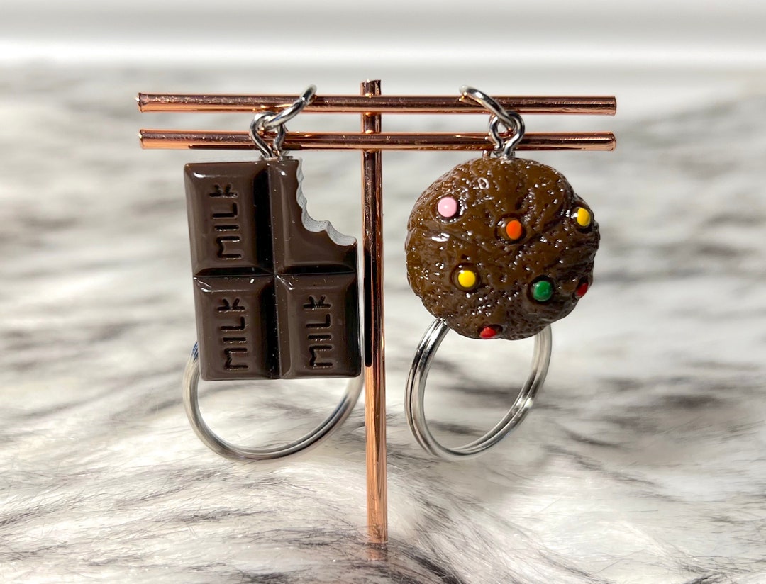 Chocolate Keychain Sweet Dessert Snack Charm - Etsy