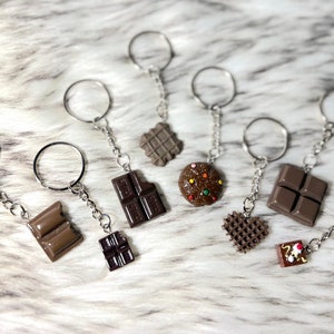 Chocolate Keychain Sweet Dessert Snack Charm - Etsy