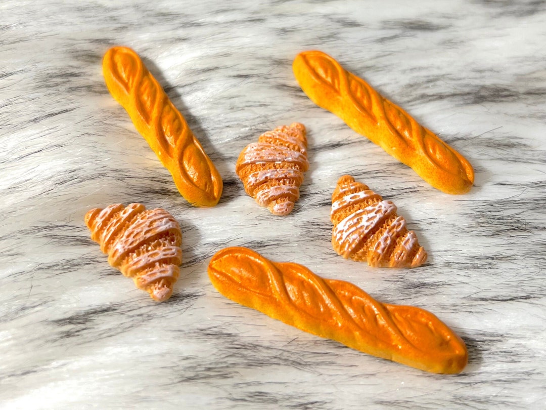 Baguette and Croissant Magnets Food/bake Magnets - Etsy
