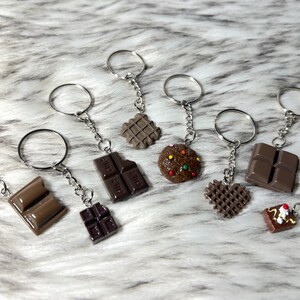 Chocolate Keychain Sweet Dessert Snack Charm - Etsy