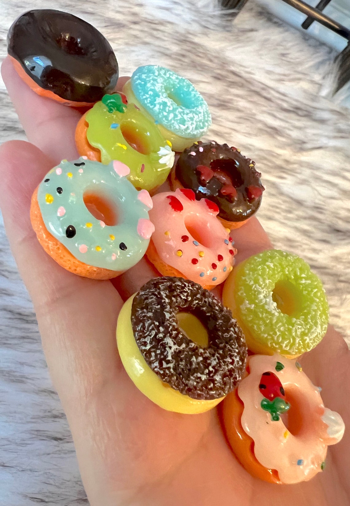 Donut Magnets / Pushpins 6 Donuts in 1 Set Food / Dessert - Etsy