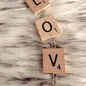 Wood Letter Word Keychain Scrabble Keychain Personalize - Etsy