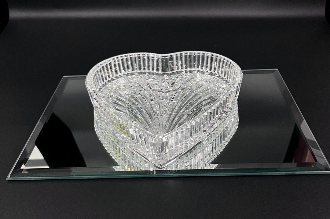 Waterford Crystal Heart Shaped Trinket/jewlery Dish Signed - Etsy