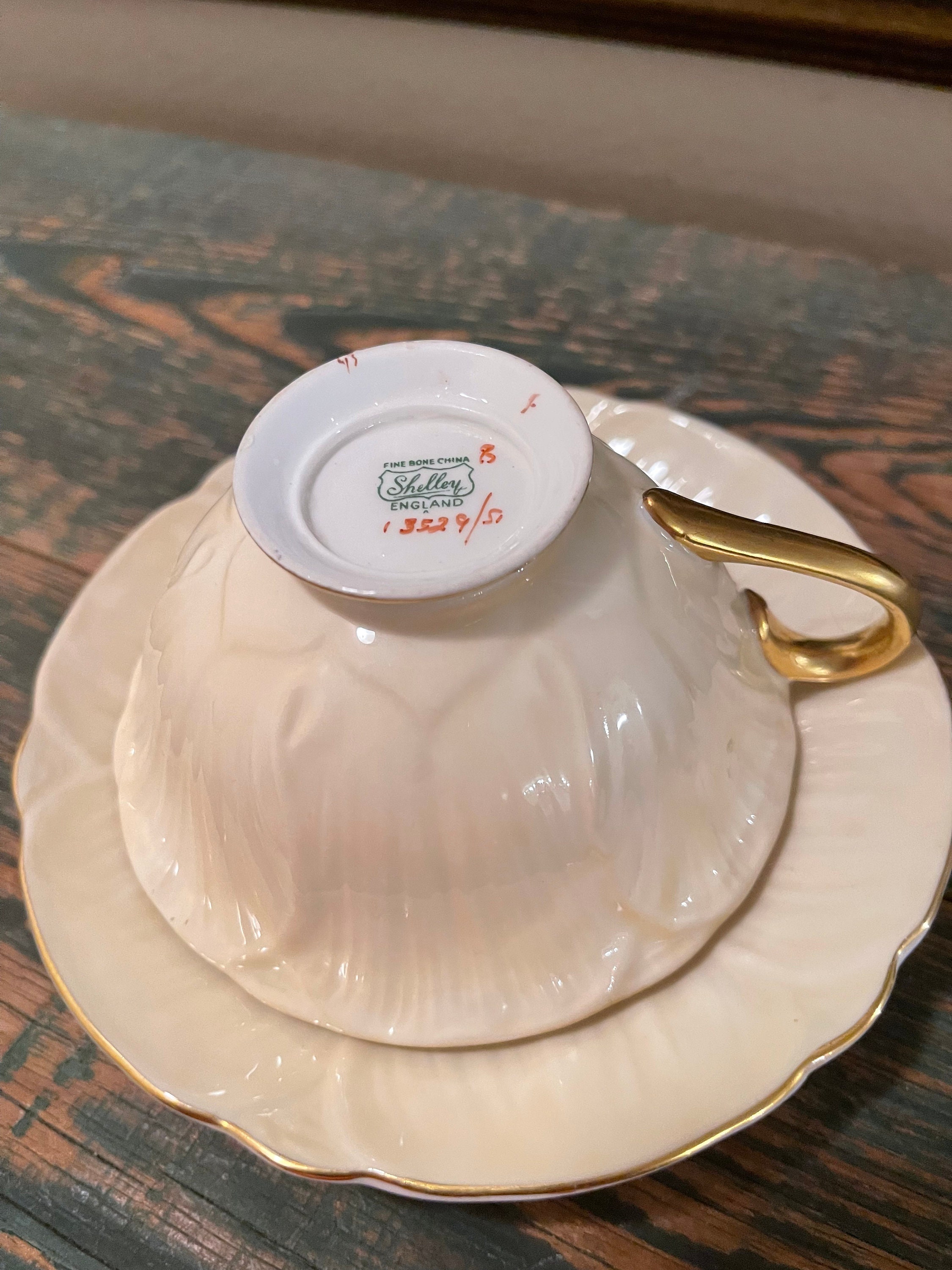 Vintage Rare Shelley Yellow /cream Oleander Cup and Saucer - Etsy