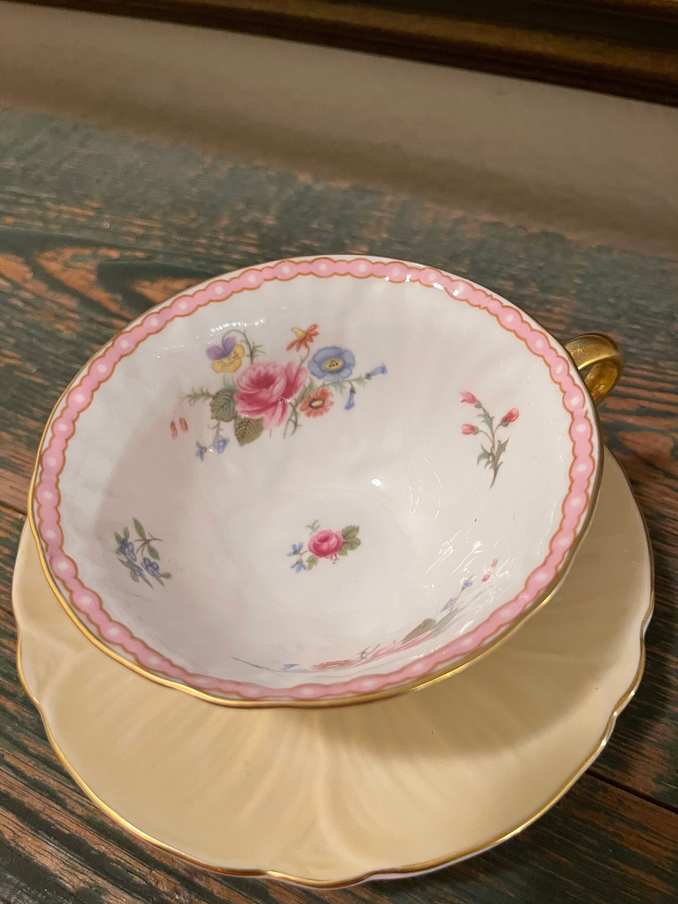 Vintage Rare Shelley Yellow /cream Oleander Cup and Saucer - Etsy