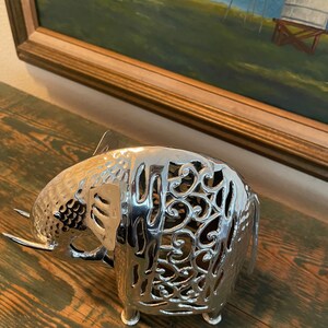 Vintage Taneez Artisan Hand Crafted Silver Plated Elephant - Etsy