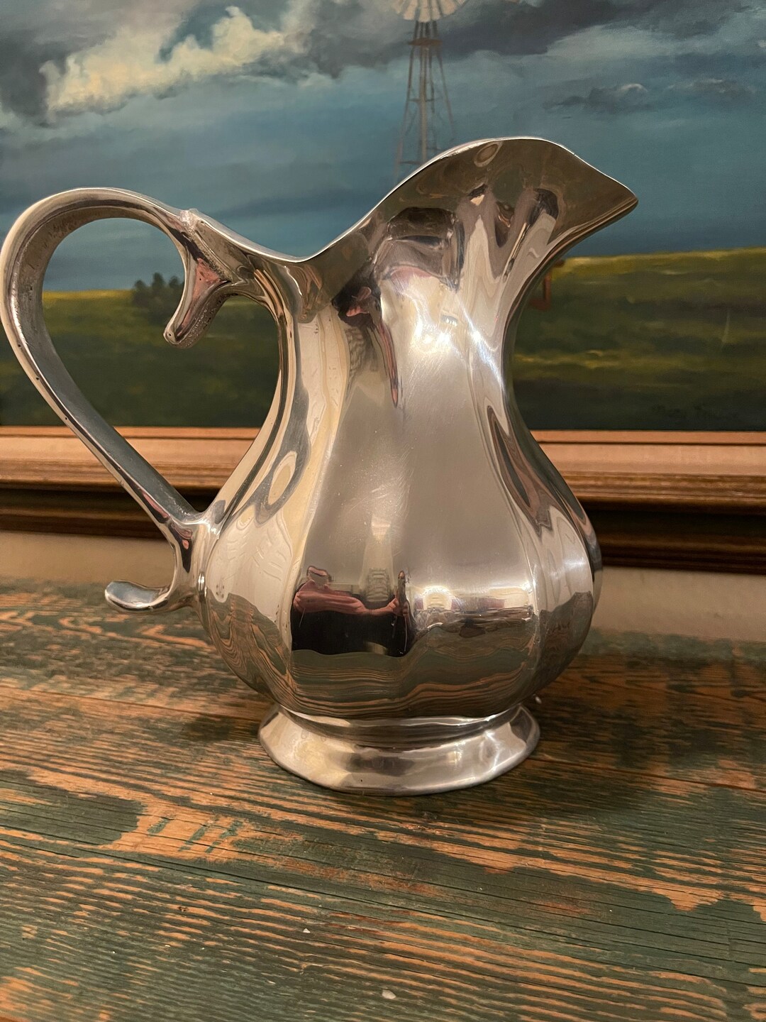 Classic Large Decorative Metal Pitcher Made in Mexico - Etsy