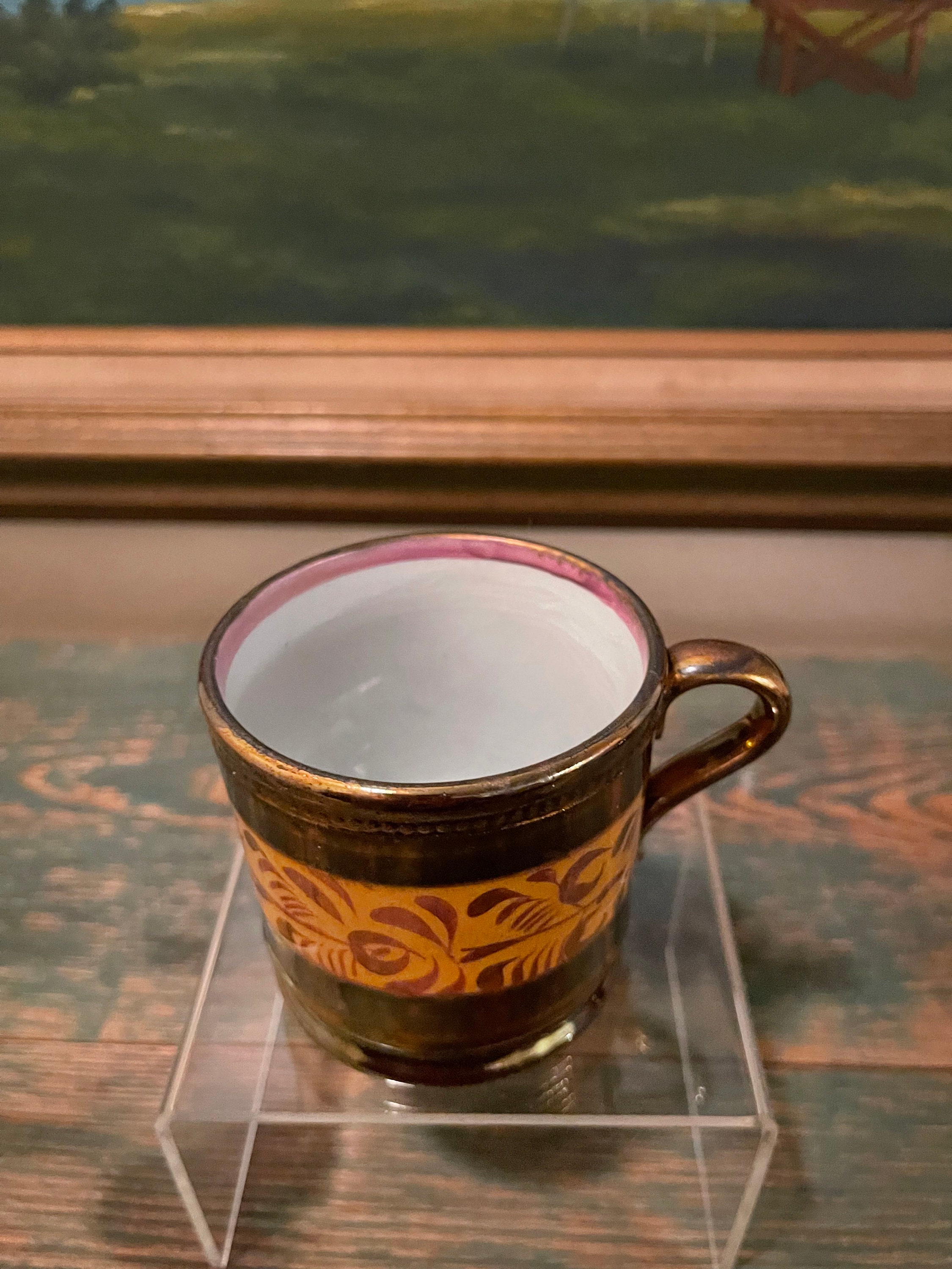 Vintage/antique Copper Lusterware/lustreware Cup Made in - Etsy