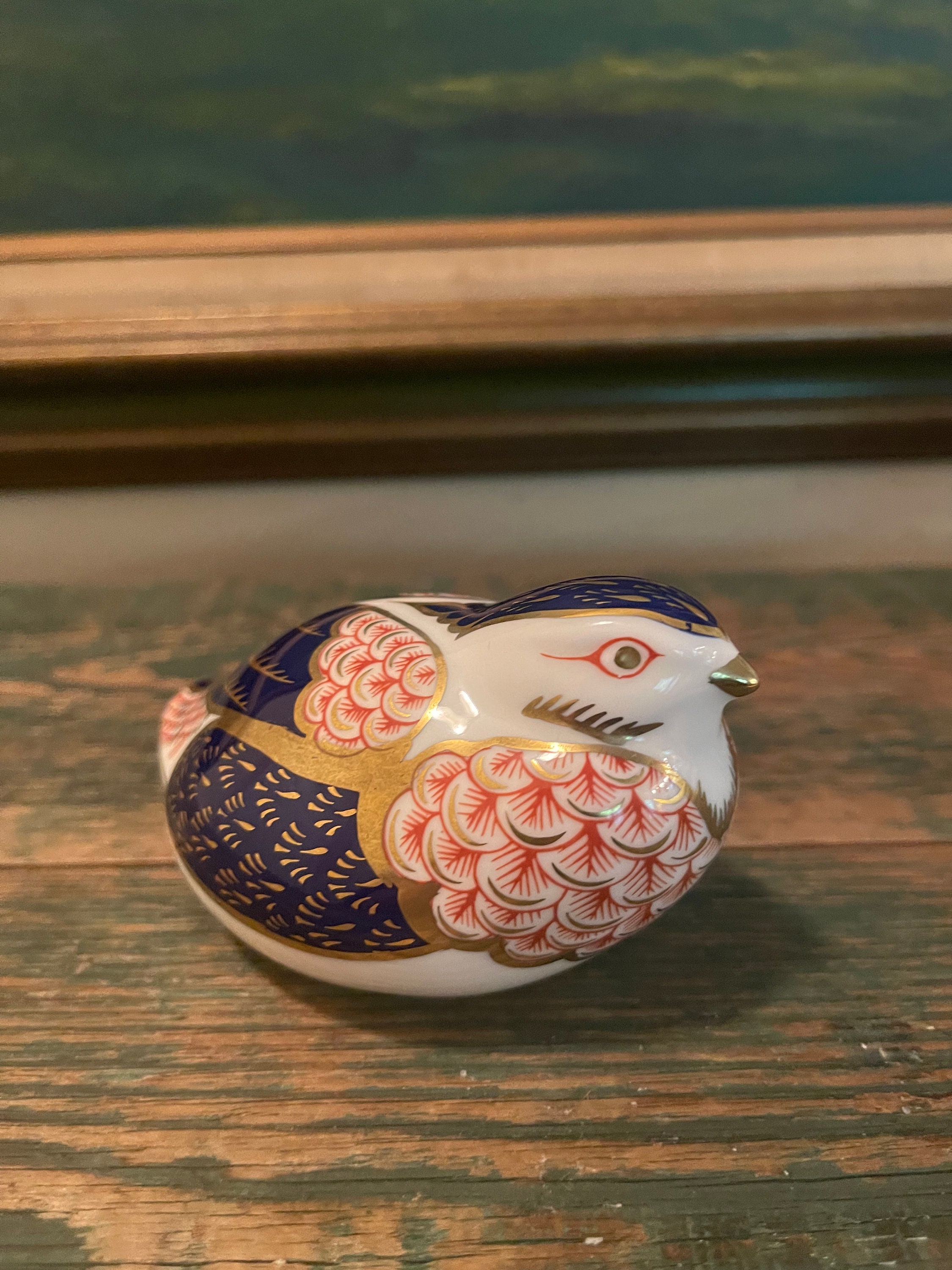 Vintage Royal Crown Derby Imari Fine Bone China Quail Made in - Etsy