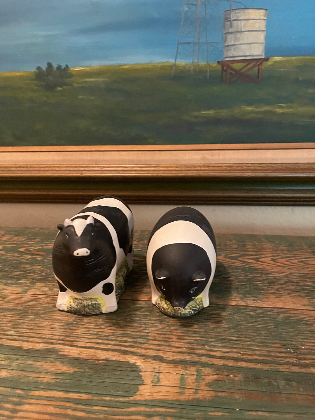 Vintage Sakura Cow and Pig Salt and Pepper Shakers - Etsy