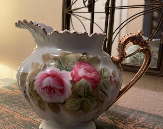 Vintage Lefton Pitcher/jug/teapot/coffee Pot Pattern 796 With Large ...