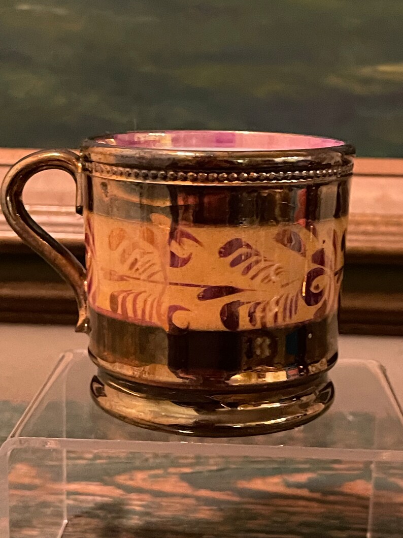 Vintage/antique Copper Lusterware/lustreware Cup Made in - Etsy