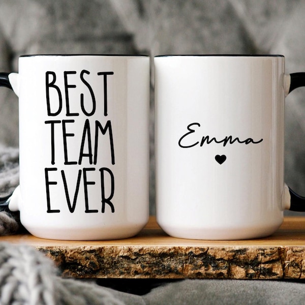 Personalized Team Mug and Names - Etsy